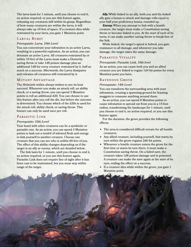 Druid Circle: Circle of Infestation – The Foundry